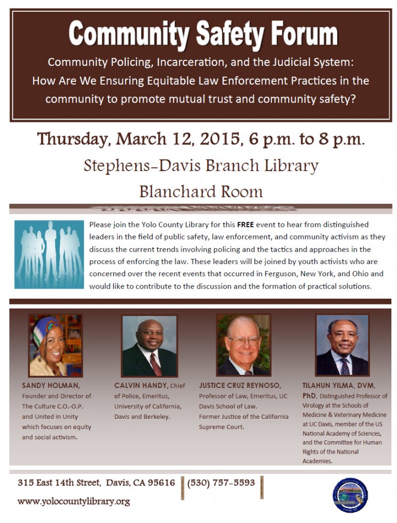 Community Safety Forum - Davis Vanguard