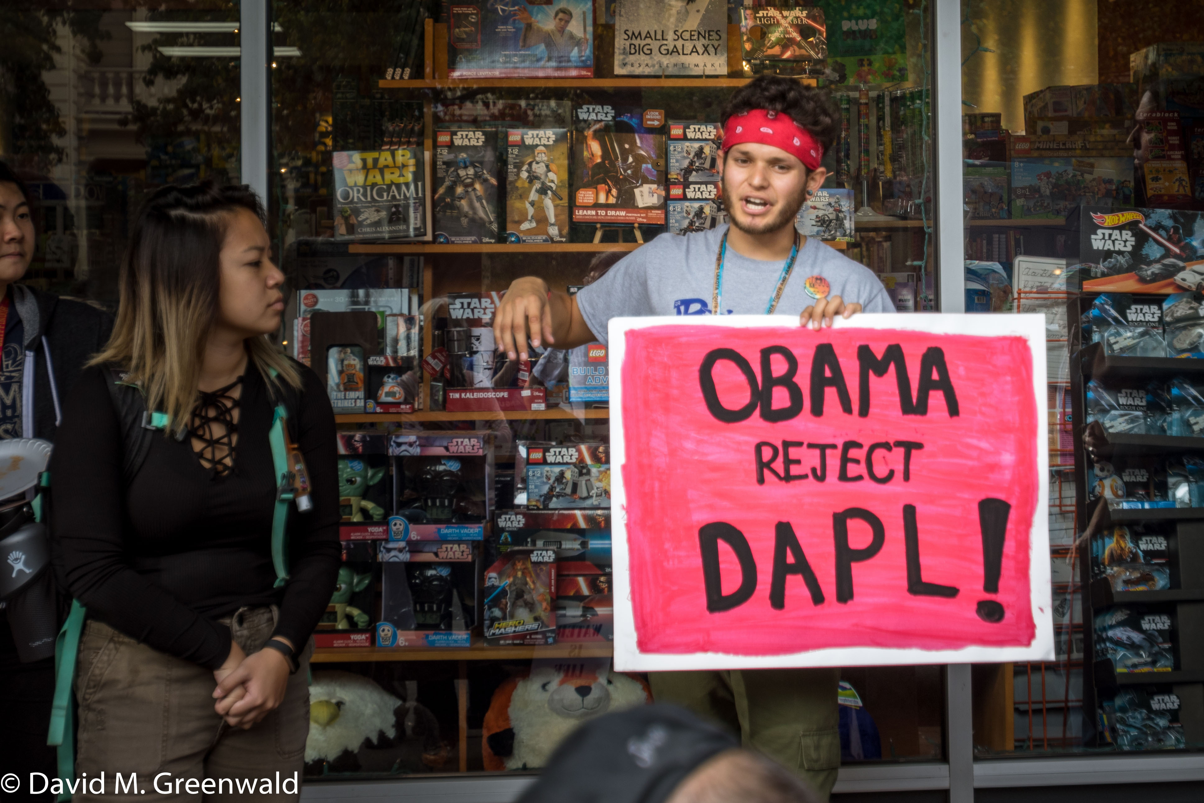 Protesters for DAPL March Around Downtown and Block Intersection ...