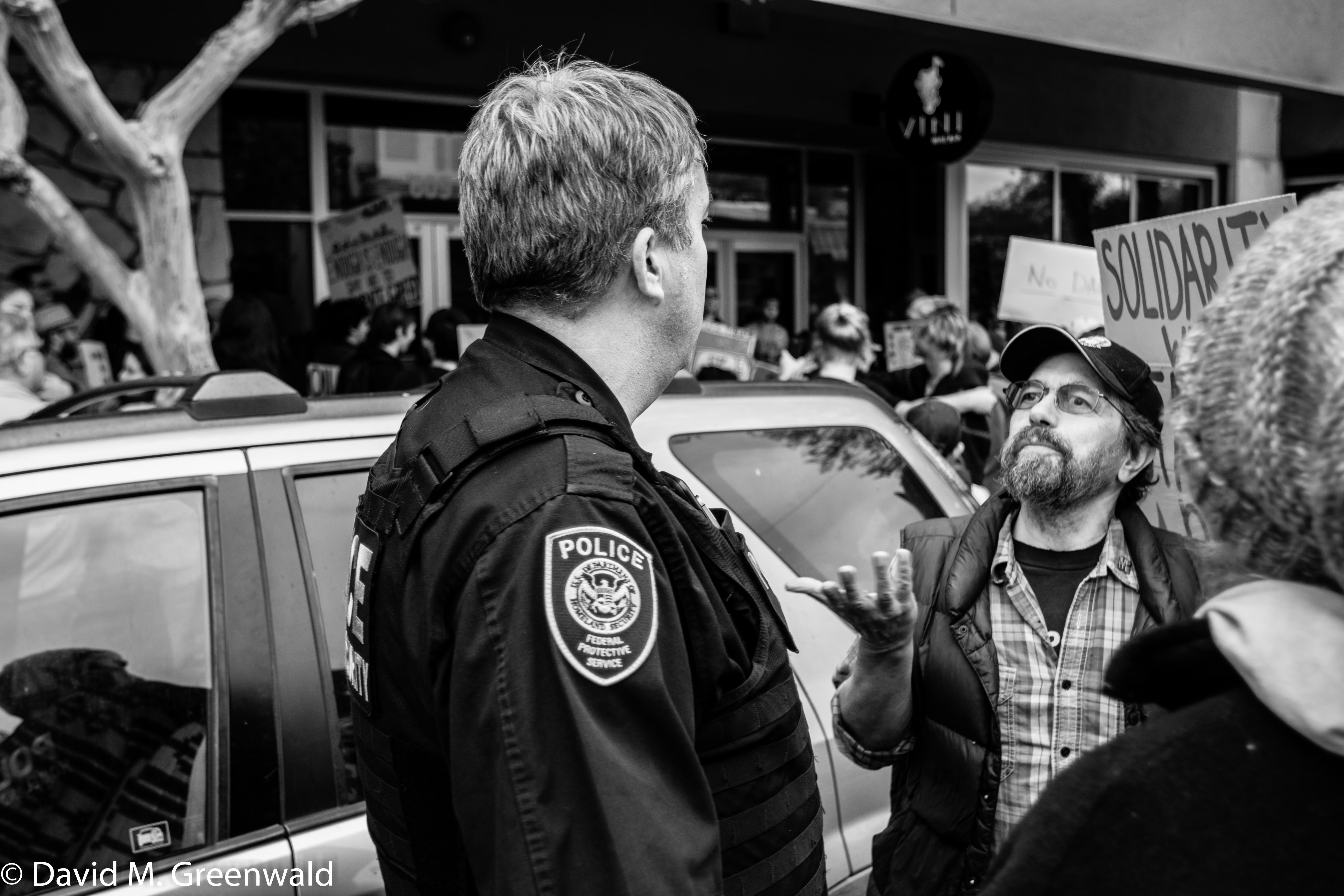 Protesters for DAPL March Around Downtown and Block Intersection ...