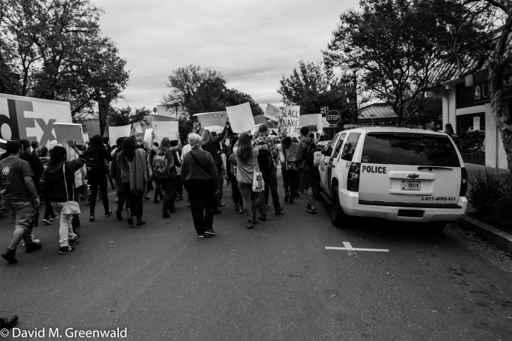 Protesters for DAPL March Around Downtown and Block Intersection ...