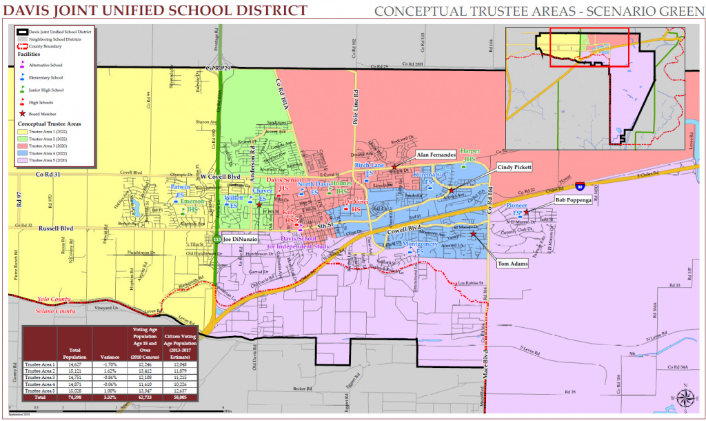 District Releases Four Draft Maps - Davis Vanguard
