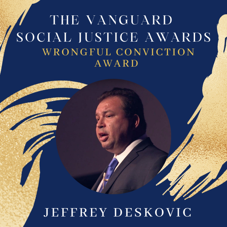 Vanguard Justice Award to Exoneree Jeffrey Deskovic - Davis Vanguard