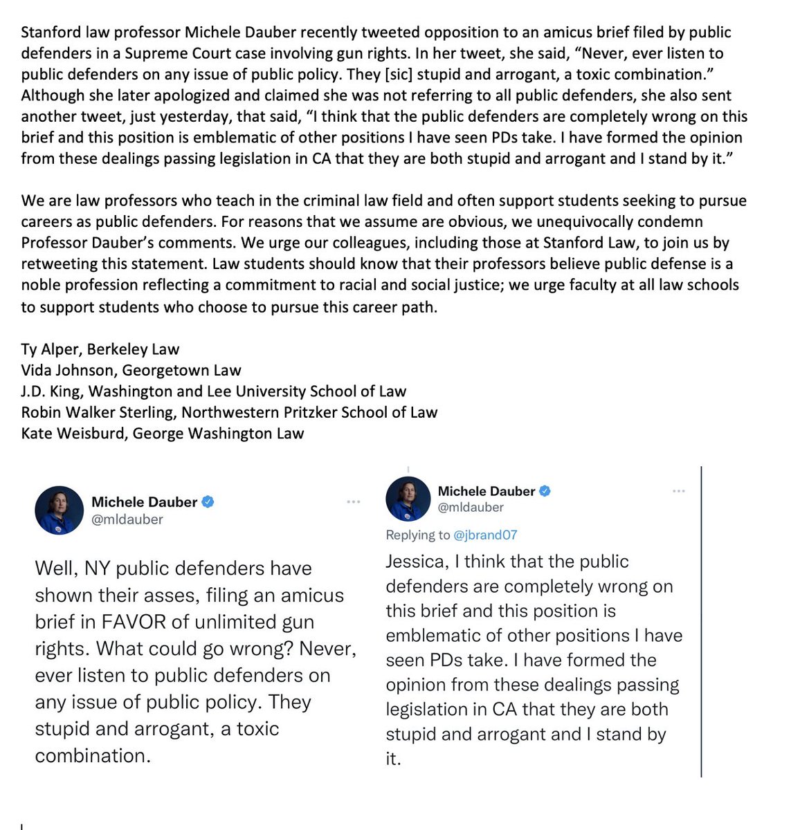 Everyday Injustice - Dauber's Unfortunate Attack on PD's; Boudin and ...