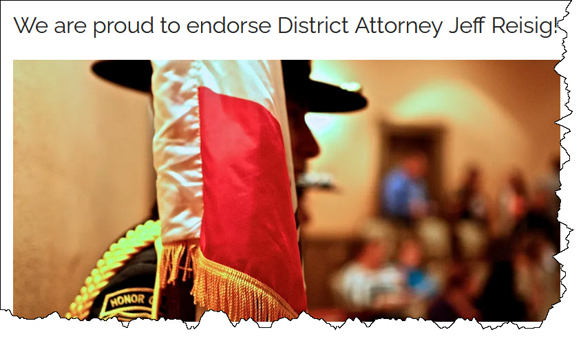 Reisig Still Lists His 2018 Endorsements on His Website - Davis Vanguard