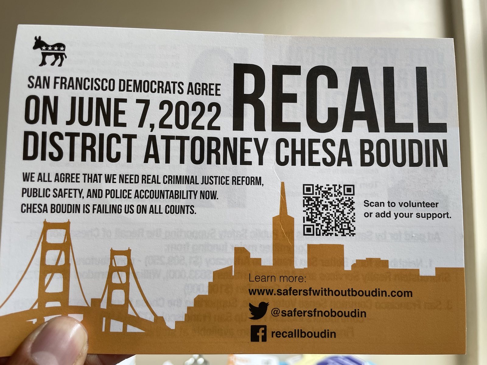 SF Democrats File Cease and Desist Against Recall Campaign For Using ...