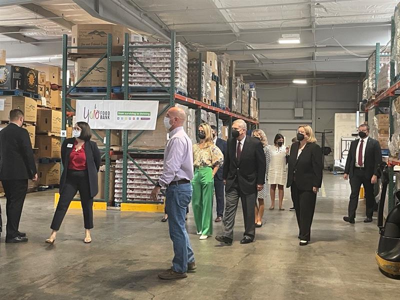 Agriculture Secretary in Woodland at the Food Bank to Announce Local ...