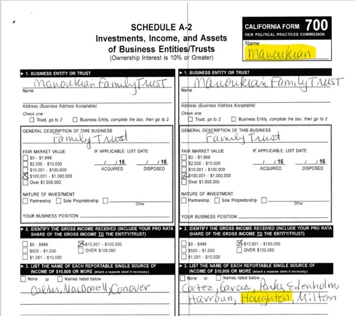 Form 700 - 5 | Davis Vanguard