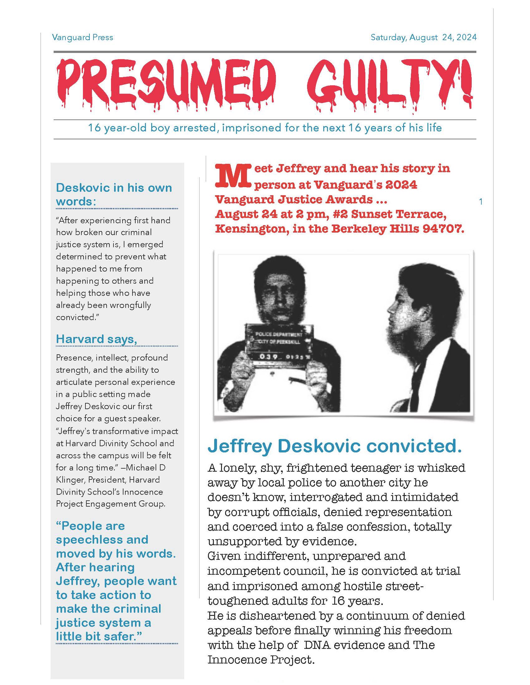 PRESUMED GUILTY! - Davis Vanguard